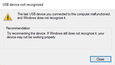 USB Device Not Recognized Device Descriptor Request Failed Marginally Clever Robots