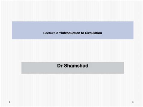Lecture Introduction Of Cardiovascular System Ppt