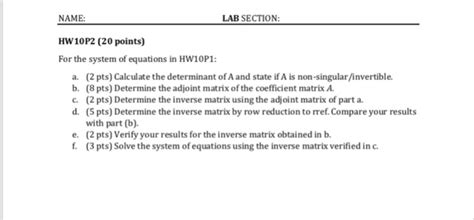 Hw1p1 Using Matlab As A Calculator 8 Pts In