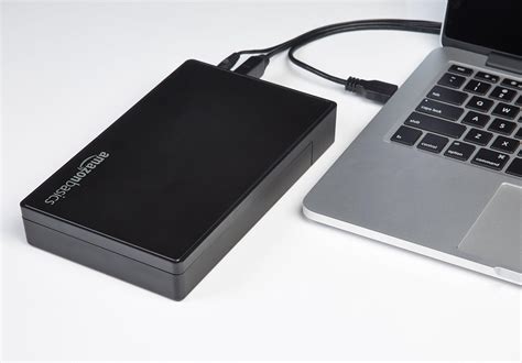 Amazon Com AmazonBasics 3 5 Inches SATA HDD Hard Drive Enclosure USB 3 0 Computers Accessories