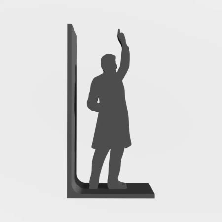 Alexandria Ocasio Cortez Aoc Outline Silhouette Bookend Holder Support