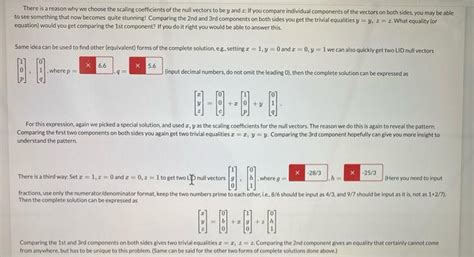 solved linear algebra can not figure out the rest of this