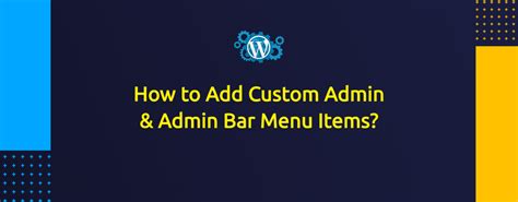 how to add custom admin menu items in wordpress wp simple hacks