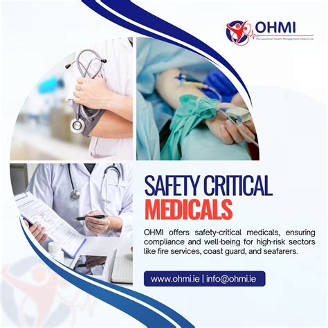 Safety Critical Medicals In Ireland Ohmi Ltd Workplace Health And Safety