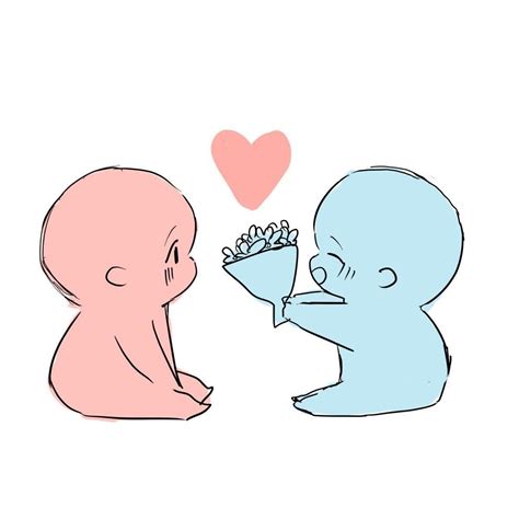 Anime Couple Base Drawing Np
