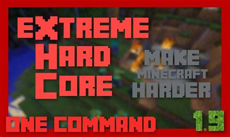 difficulty extreme one command block 1 9 make minecraft harder