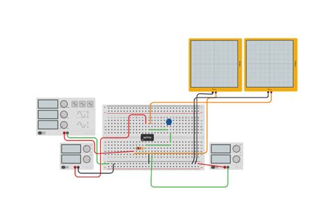 Circuit Design Integrator Amplifier Tinkercad
