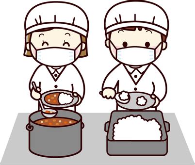 給食配膳イラスト｜無料イラスト・フリー素材なら「イラストac」