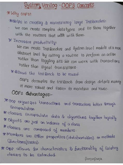 System Verilog Oops Concept 1 Pdf