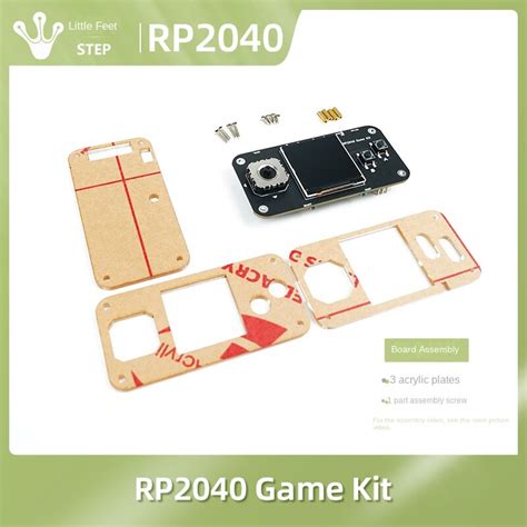 Raspberry Pi Rp2040ระบบฝังตัวการเรียนรู้แพลตฟอร์มเกม Retro Porting ไฟฟ้าเกม Micropython