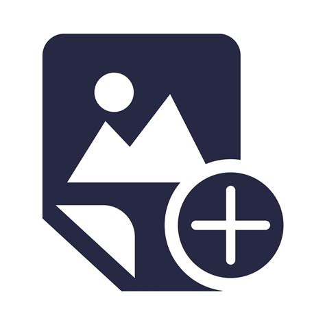 Image File Adding Symbol Glyph Vector Illustration 4818603 Vector Art At Vecteezy