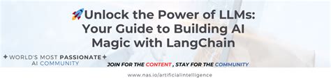 🚀 Unlock The Power Of Llms Your Guide To Building Ai Magic With Langchain