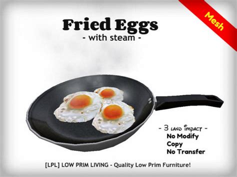 Second Life Marketplace Fried Eggs Copyable