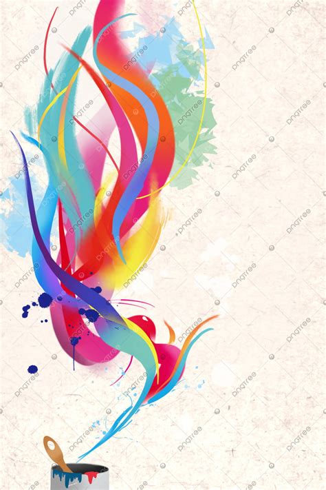 창의 컬러 페인트 예술 수업 미술 교육 포스터 배경 소재 창의적 단순성 색소 미술 수업 훈련 학교 배경 일러스트 및 사진 무료 다운로드 Pngtree