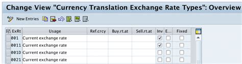 How To Check Exchange Rate Types In SAP