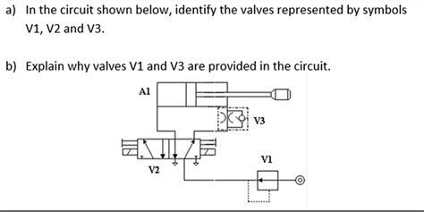 Solved A In The Circuit Shown Below Identify The Valves Represented