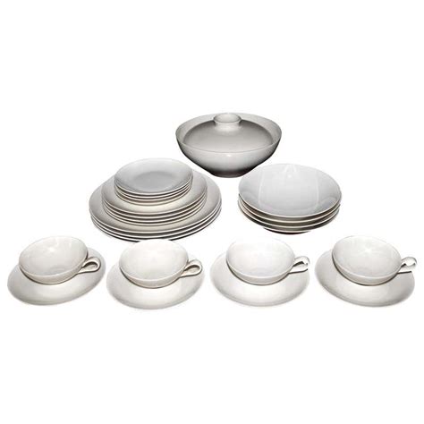 Josef Hoffmann Porcelain Mocha Melon Service Designed 1929 At 1stdibs