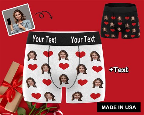 Custom Boxers With Picture Custom Boxers With Face Etsy