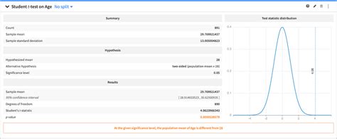 Statistical Tests Dataiku DSS 13 Documentation