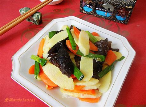 铁棍山药炒木耳的做法 菜谱 美食天下