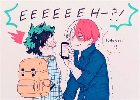 Todoroki Shouto And Midoriya Izuku Boku No Academia My Hero Academia