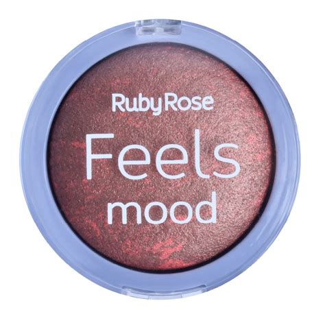 Blush Compacto Ruby Rose Baked Blush Feels Mood Época Cosméticos