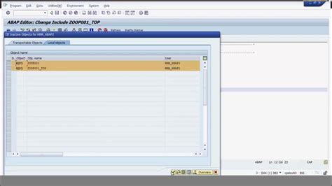 sap abap constructor and self reference youtube