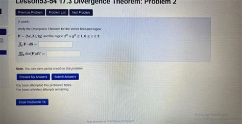 [solved] Divergence Theorem Verify The Divergence Theorem F