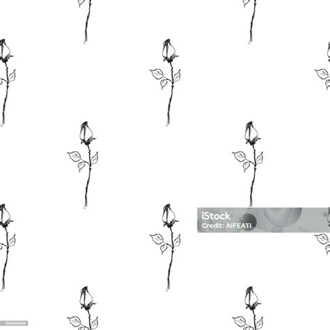 흰색 배경에 고립 된 추상 적 장미 꽃의 원활한 자유형 패턴 벡터 꽃 그림입니다 귀여운 낙서 현대 고립 된 팝 아트 요소 개요 귀여운에 대한 스톡 벡터 아트 및 기타 이미지