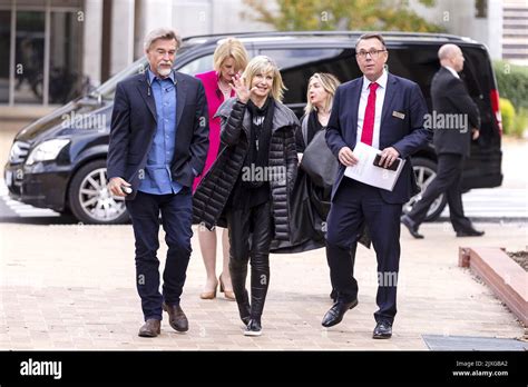 Olivia Newton John Arrives With Husband John Easterling Left Ahead Of