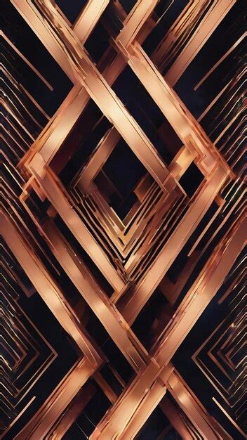 Premium Photo Abstract Geometric Background Pattern Of Luminous Lines Stylish Symmetrical