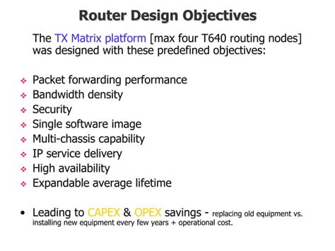 Juniper Networks Router Architecture Pptx