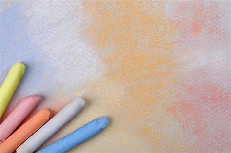 추상적 인 그림에 화려한 파스텔 분필 평평하게 누워 있습니다 텍스트를 위한 공간 0명에 대한 스톡 사진 및 기타 이미지 0명 개체 그룹 건조한 Istock