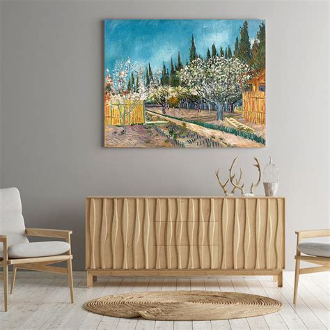 빈센트 반 고흐 사이프러스 나무들과 과수원 아트페이지 Artpage