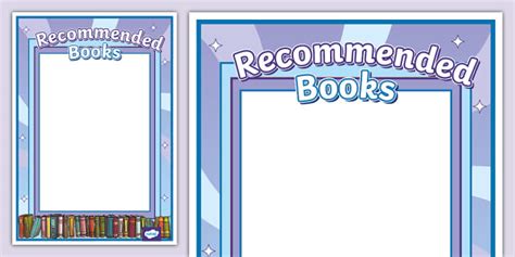 Recommended Reads Display Poster