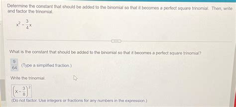 solved determine the constant that should be added to the