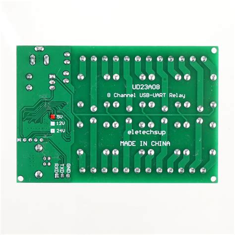 In DC V Channel USB Serial Port Relay Module UART RS TTL Switch Board CH For Windows