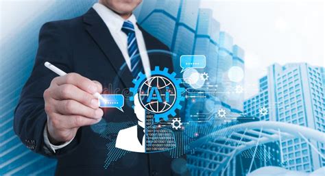 Businessmen Utilizing Artificial Intelligence Ai Technology In The Internet Of Things Iot