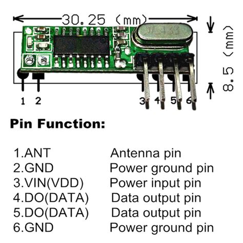 rf module 433mhz superheterodyne receiver and transmitter kit for