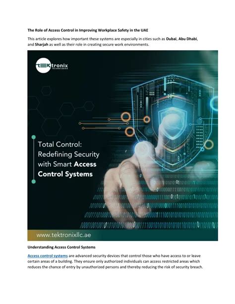 ppt the role of access control in improving workplace safety in the