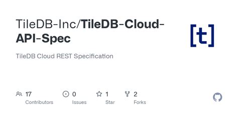 Github Tiledb Inctiledb Cloud Api Spec Tiledb Cloud Rest Specification