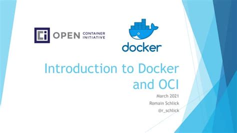 Introduction To Docker And Oci Pptx