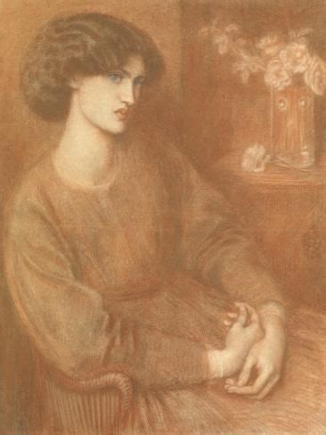 Jane Morris 1868 Coloured Chalks Giclee Print Dante Gabriel