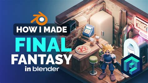 Final Fantasy Fan Art In Blender 3d Modeling Process Polygon Runway