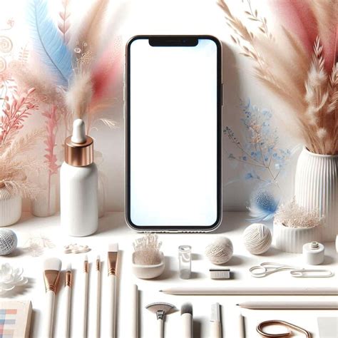 Realistic Mobile Mockup For Professional App Ui Displays Premium Ai Generated Image