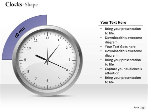 Analog Clock Powerpoint Template Slide Powerpoint Presentation Slides Ppt Slides Graphics