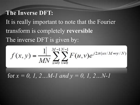 Filtering In Frequency Domain Pptx Technology And Computing