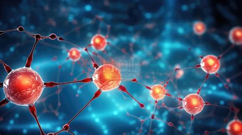 premium ai image high res neuron cells with glowing neural links
