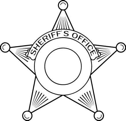 Sheriff Star Template