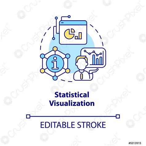 Statistical Visualization Concept Icon Stock Vector 5313915 Crushpixel